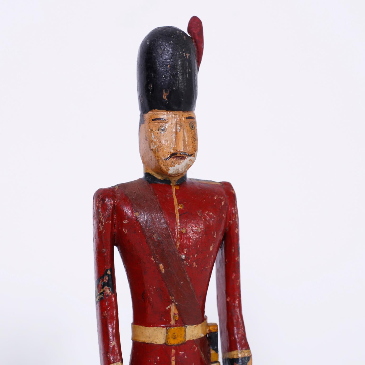 Set of Eight Carved Wood English Soldiers at 1stDibs | wood soldiers ...