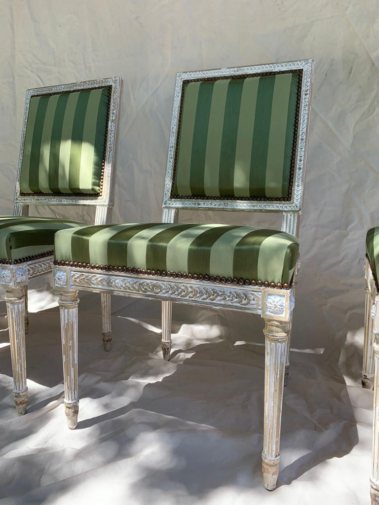Set of Eight Chairs Louis XVI Style For Sale at 1stDibs