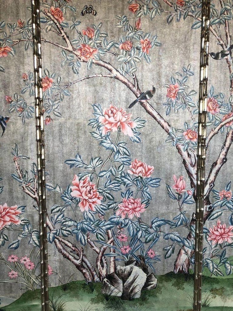 Set of Eight Chinese Inspired Panels by Robert Crowder For Sale at 1stDibs