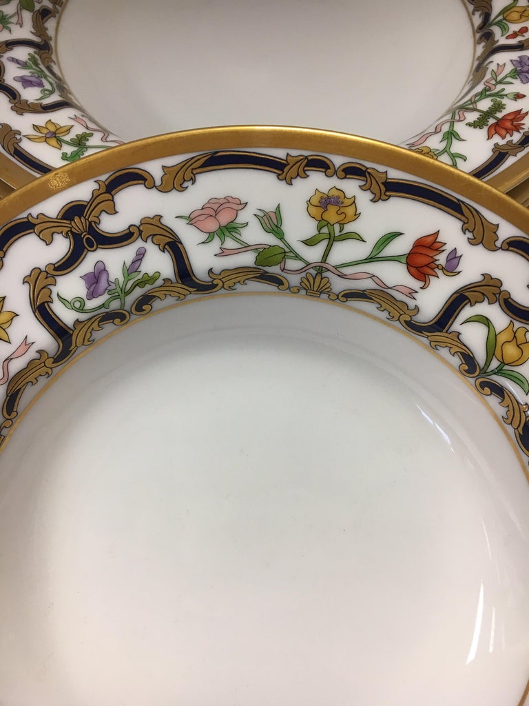 Set of Eight Christian Dior Renaissance Porcelain Fine China Soup Salad ...
