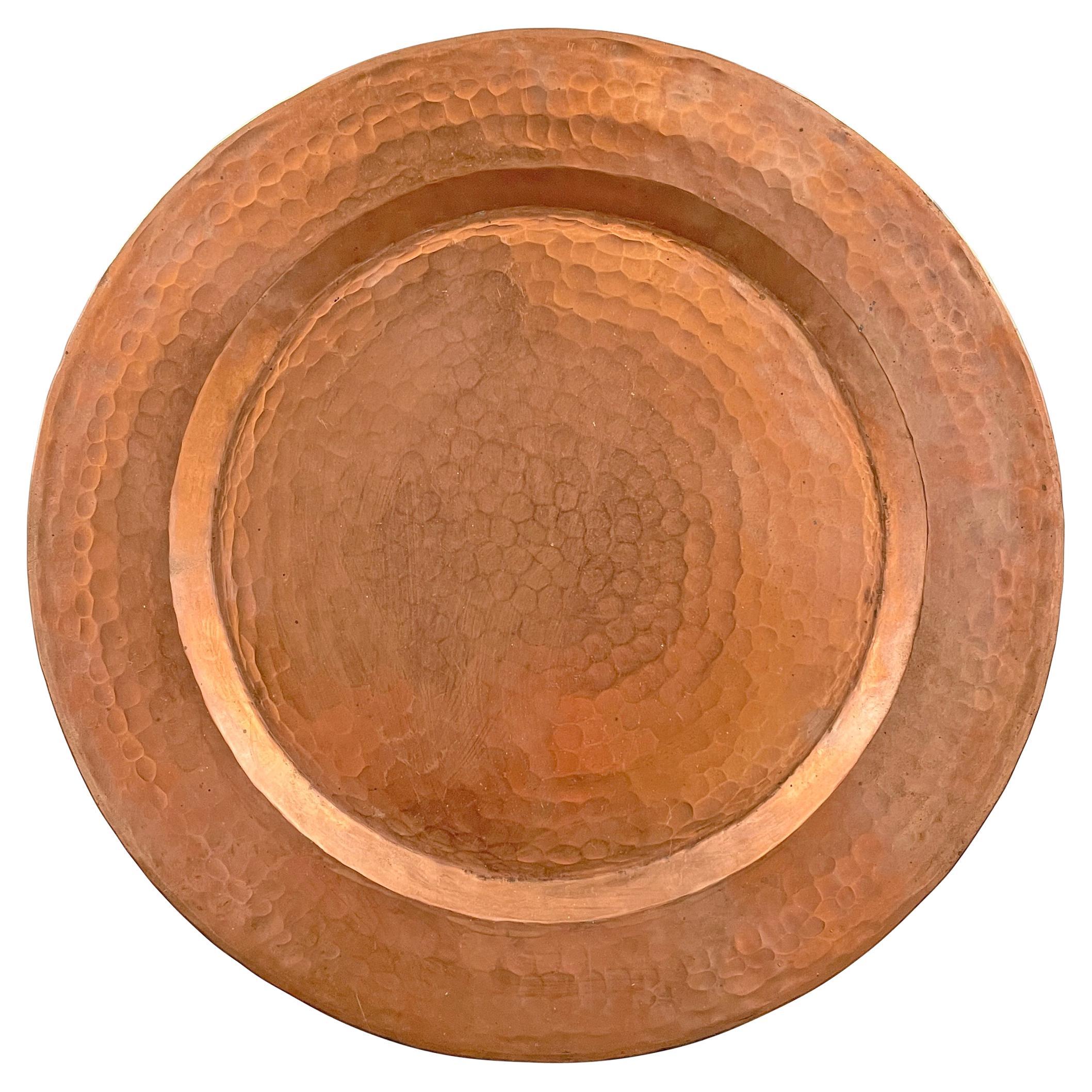 Set of Eight Copper Chargers at 1stDibs