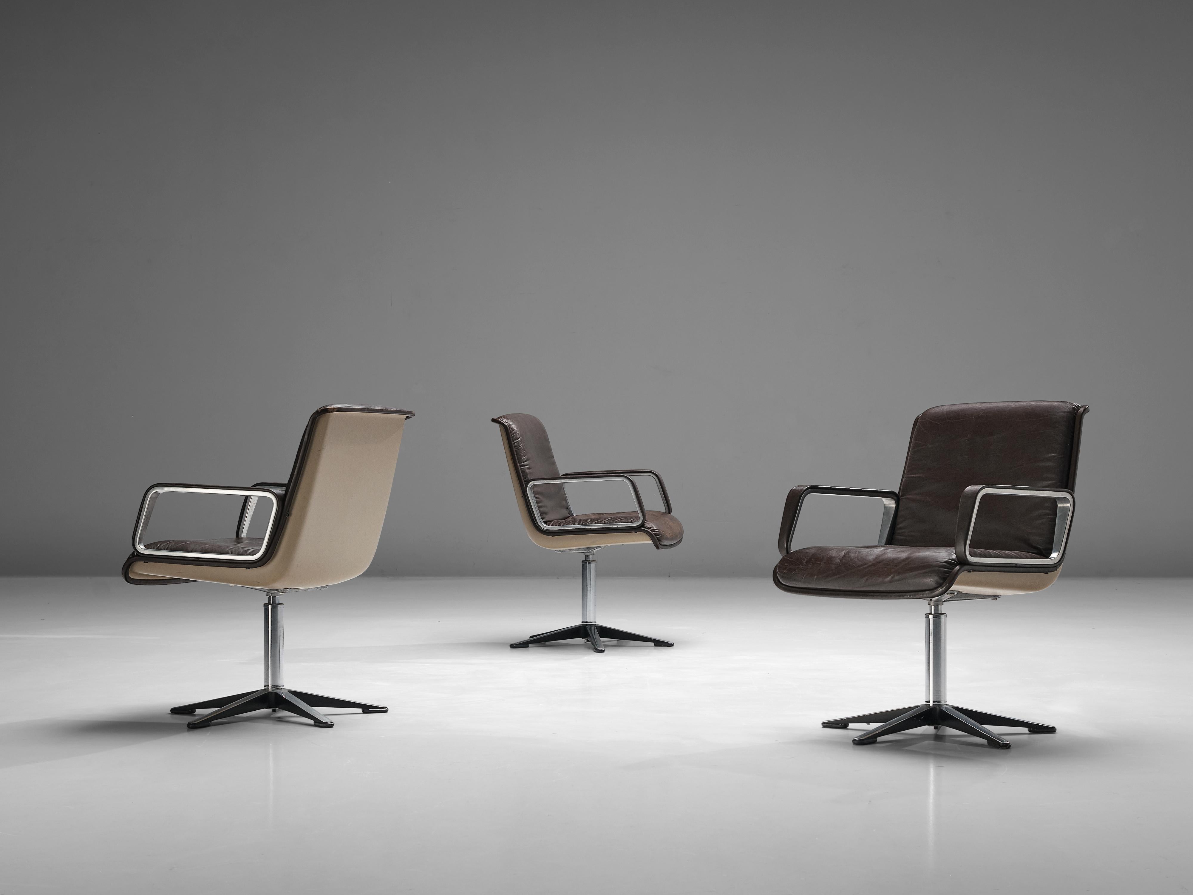 Delta Design for Wilkhahn Set of Eight Office Chairs For Sale at 1stDibs
