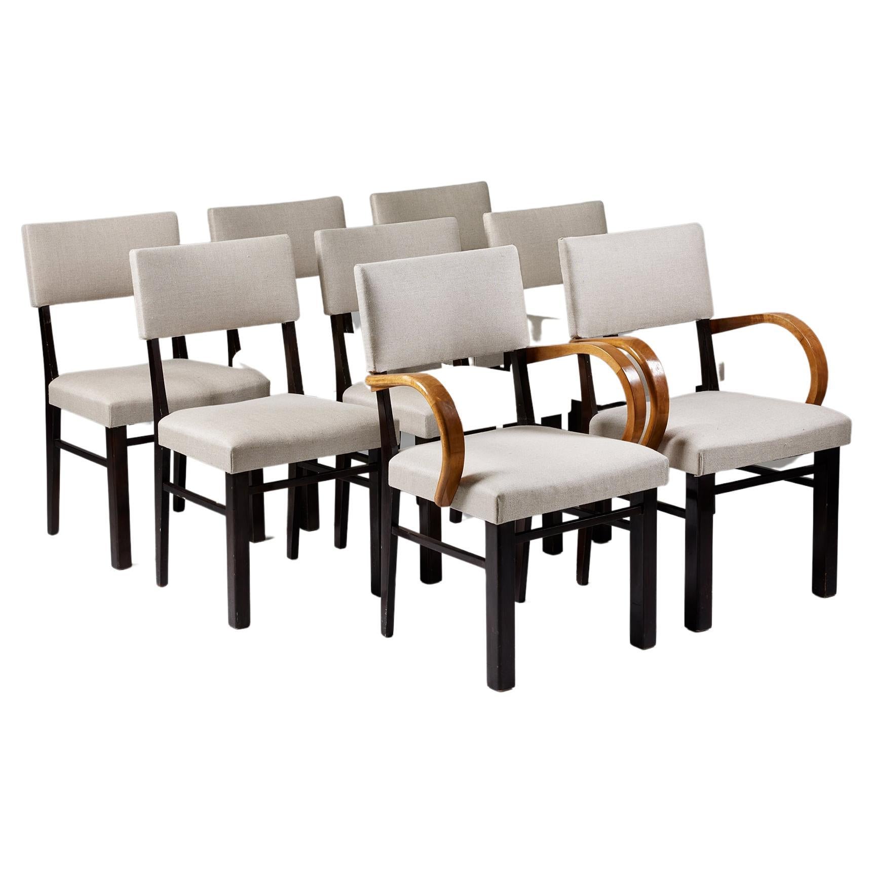 Set of Eight Gunlocke Chairs at 1stDibs