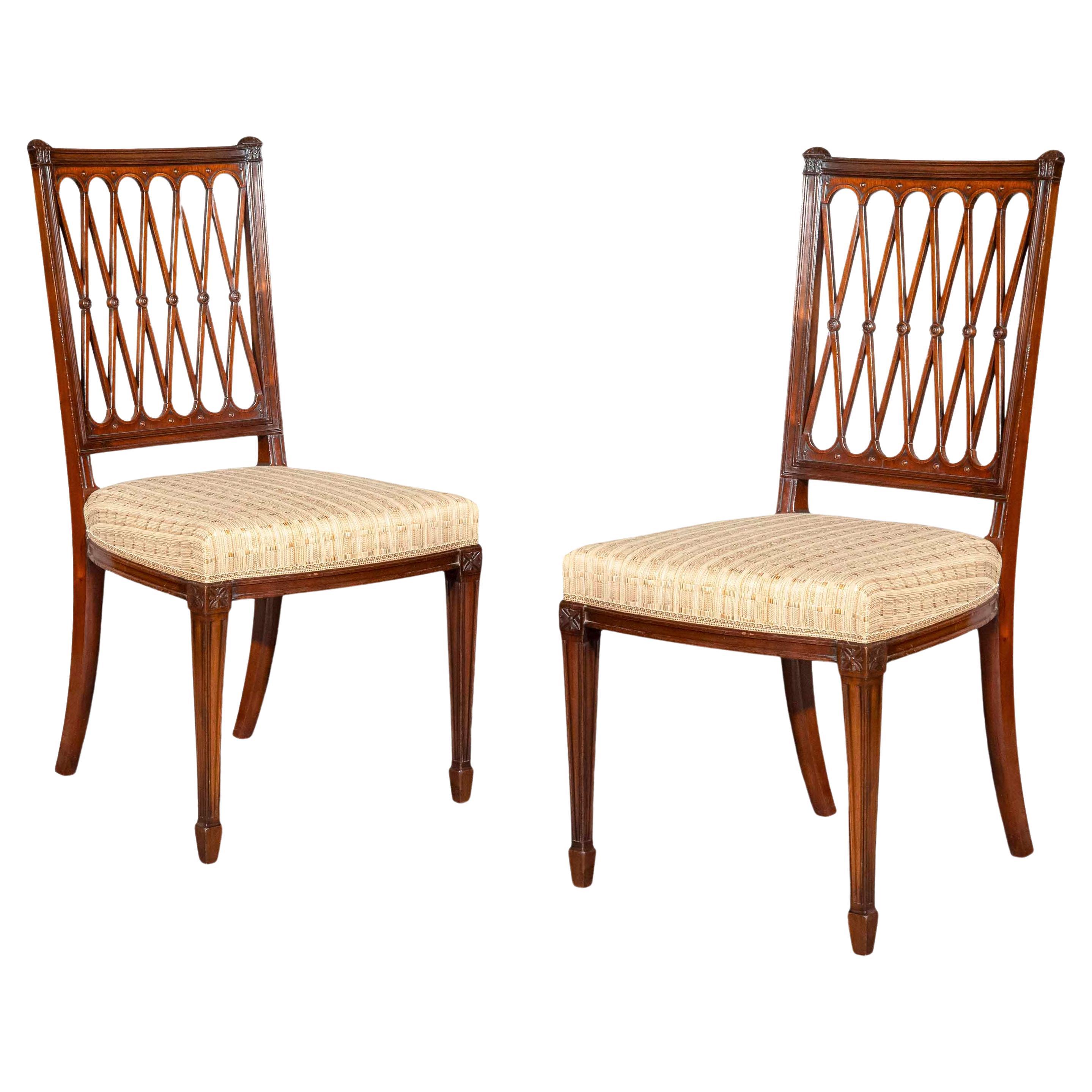 Set of Eight French Rococo Style 19th Century Upholstered Walnut Dining ...