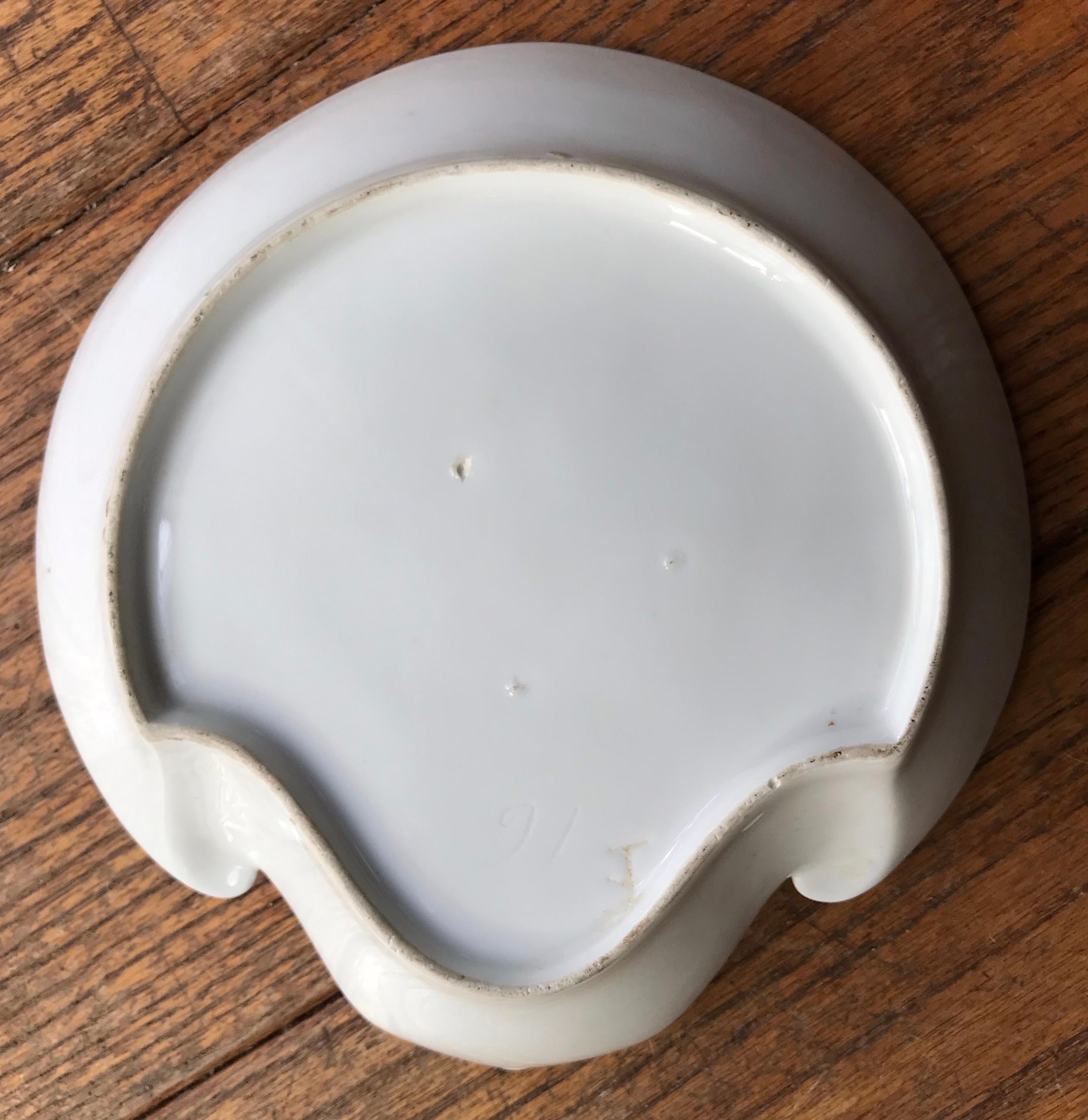 Set of Eight Empire Gilt Porcelain Hunting Plates For Sale at 1stDibs