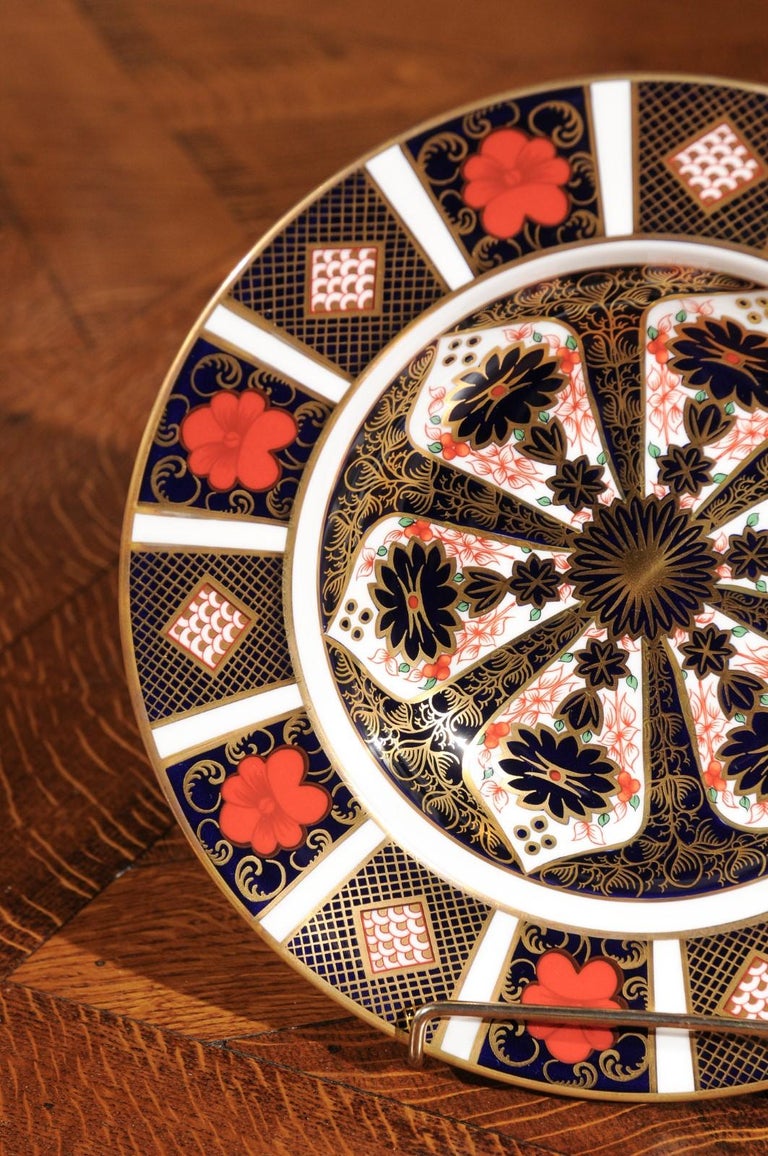 Set of Eight English Royal Crown Derby Porcelain Bowls with Old Imari ...