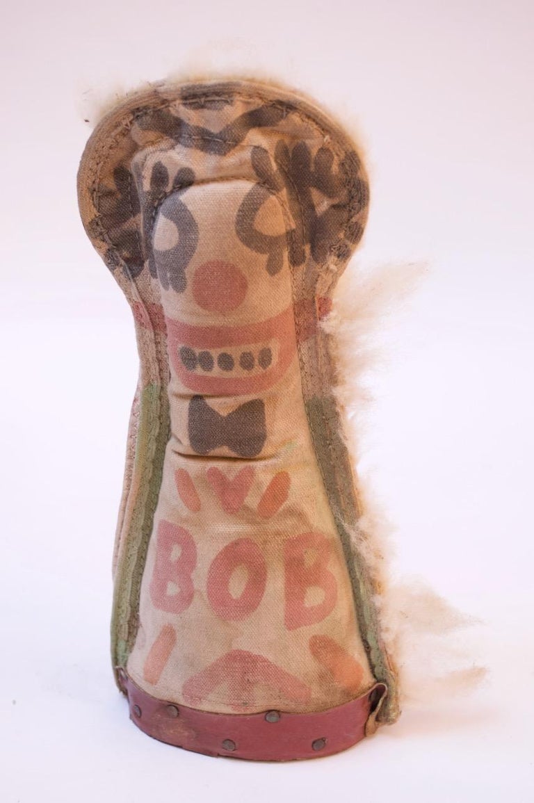 Set of Eight Folk Art Carnival Punks / Knockdown Dolls For Sale at 1stDibs