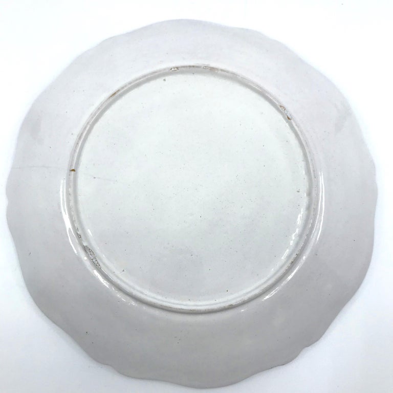 Set of Eight French Chinoiserie Faience Plates For Sale at 1stDibs