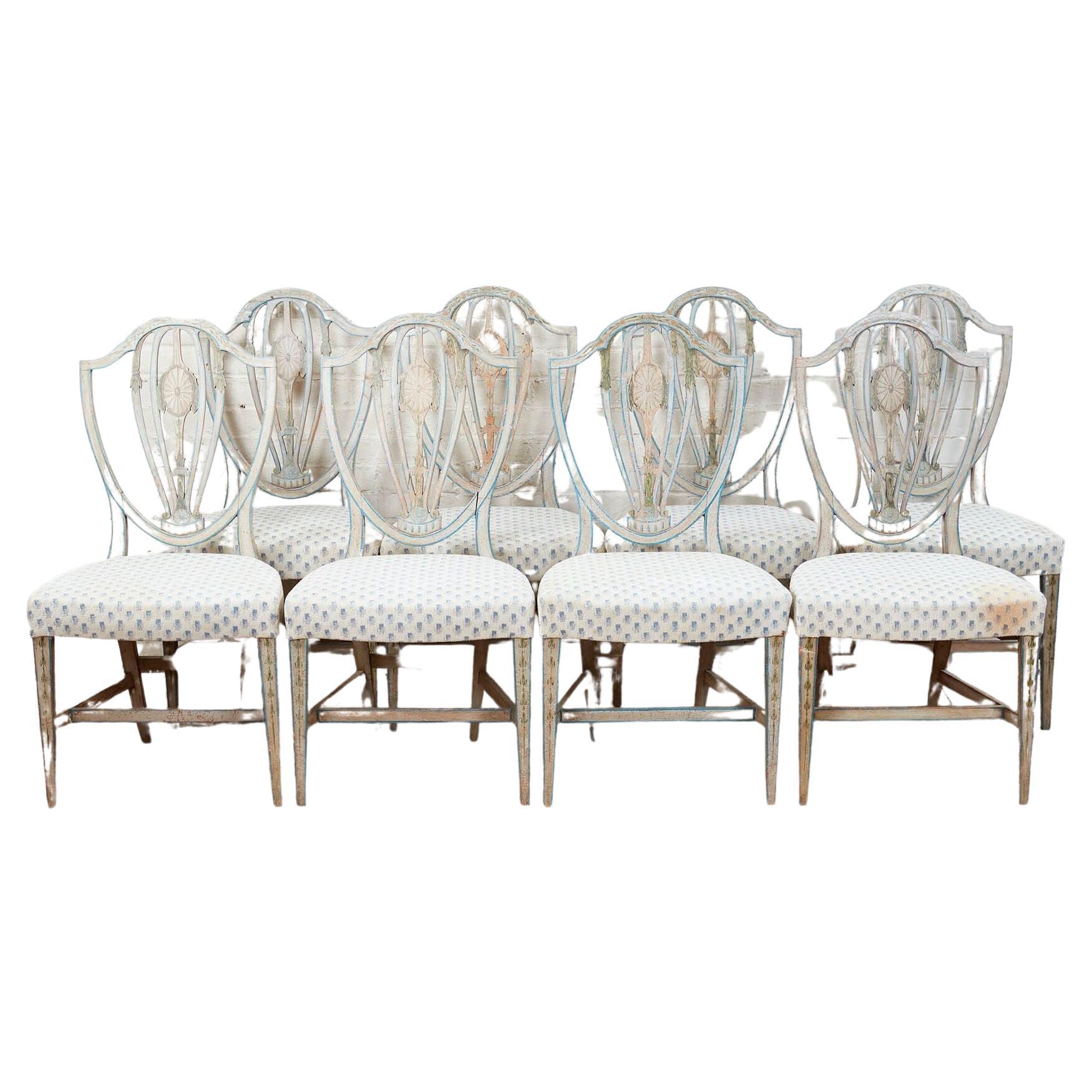 Superb Set of Eight George II Dining Chairs For Sale at 1stDibs