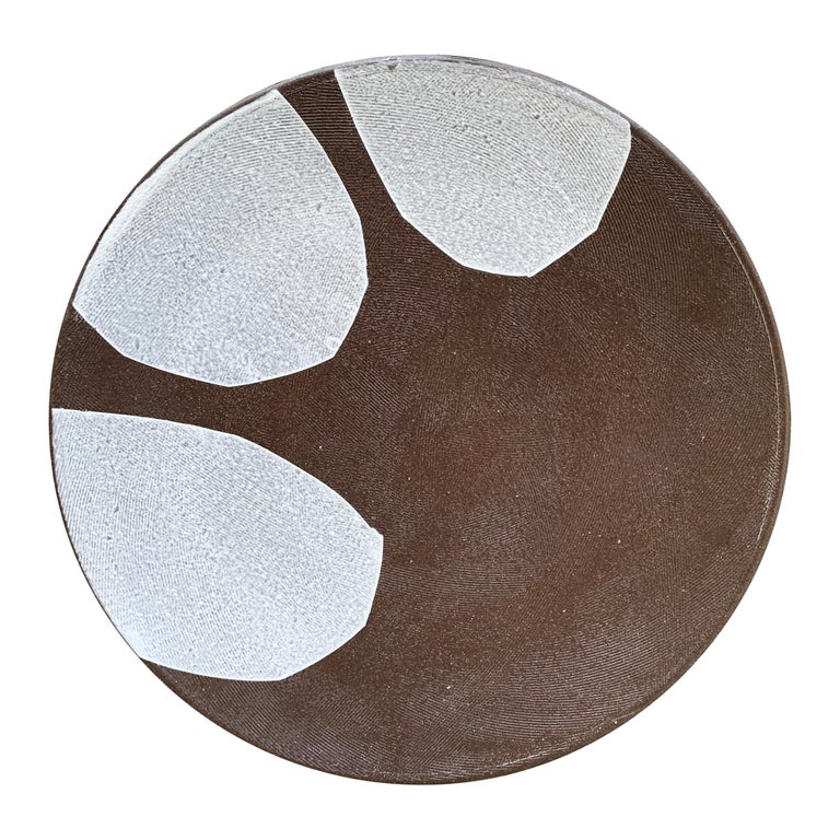 Set of Eight Hand-Thrown Stoneware Dinner Plates at 1stDibs