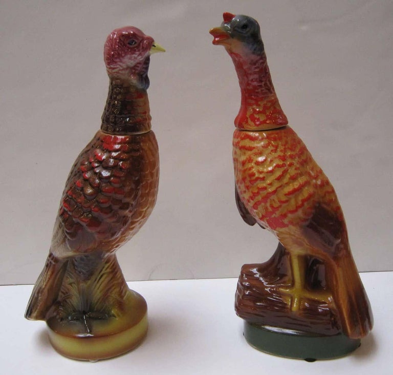 Set of Eight Large Wild Turkey Decanters For Sale at 1stDibs