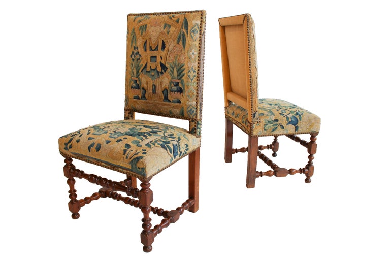 Set of Eight Louis XIV Dining Chairs, 17th Century, France For Sale at ...