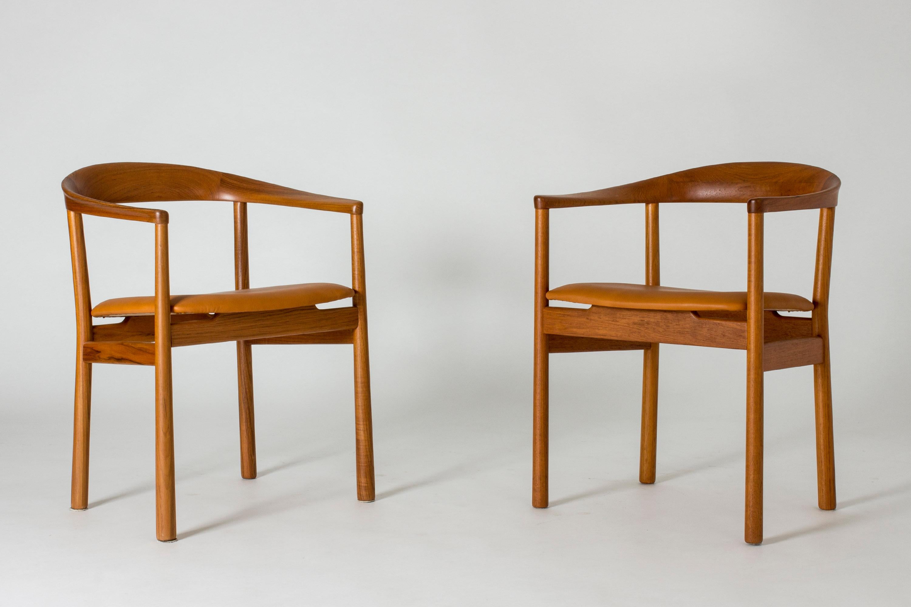 Set of Eight Mahogany "Tokyo" Dining Chairs by Carl-Axel Acking at 1stDibs