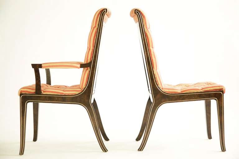 Set of Eight Mastercraft Dining Chairs at 1stDibs