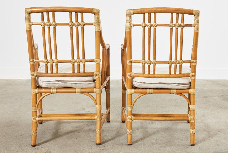 Set of Eight McGuire Organic Modern Balboa Dining Chairs at 1stDibs