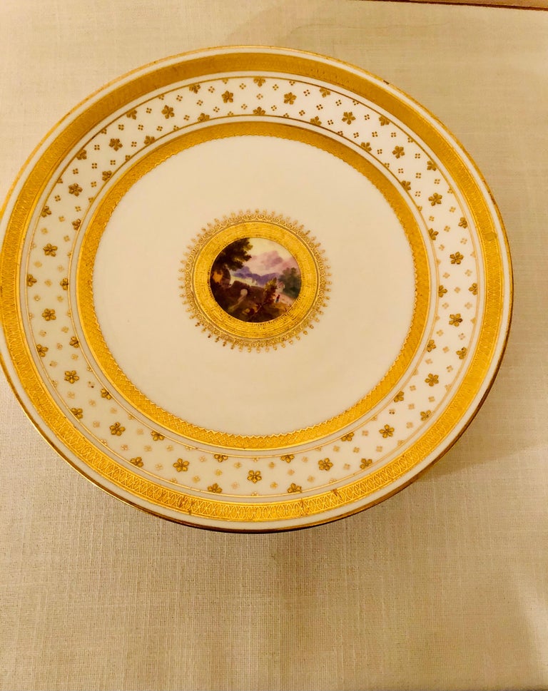 Set of Eight Minton Plates Each Beautifully Hand Painted With a ...