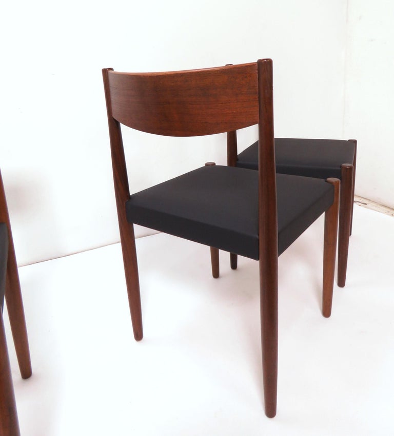 Set of Eight Poul Volther for Frem Rojle Danish Teak Dining Chairs ...