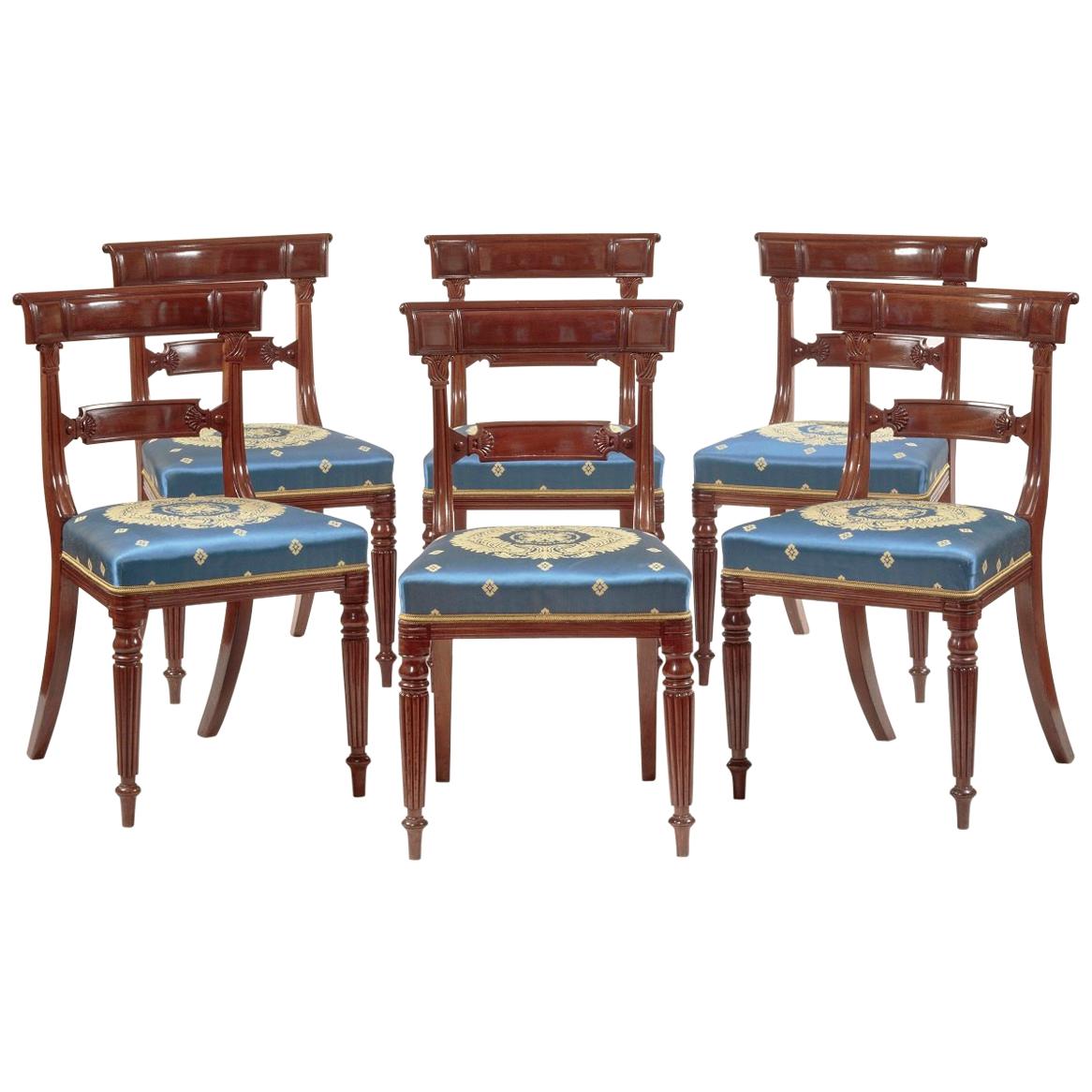 Set of Eight Regency Dining Chairs For Sale at 1stDibs