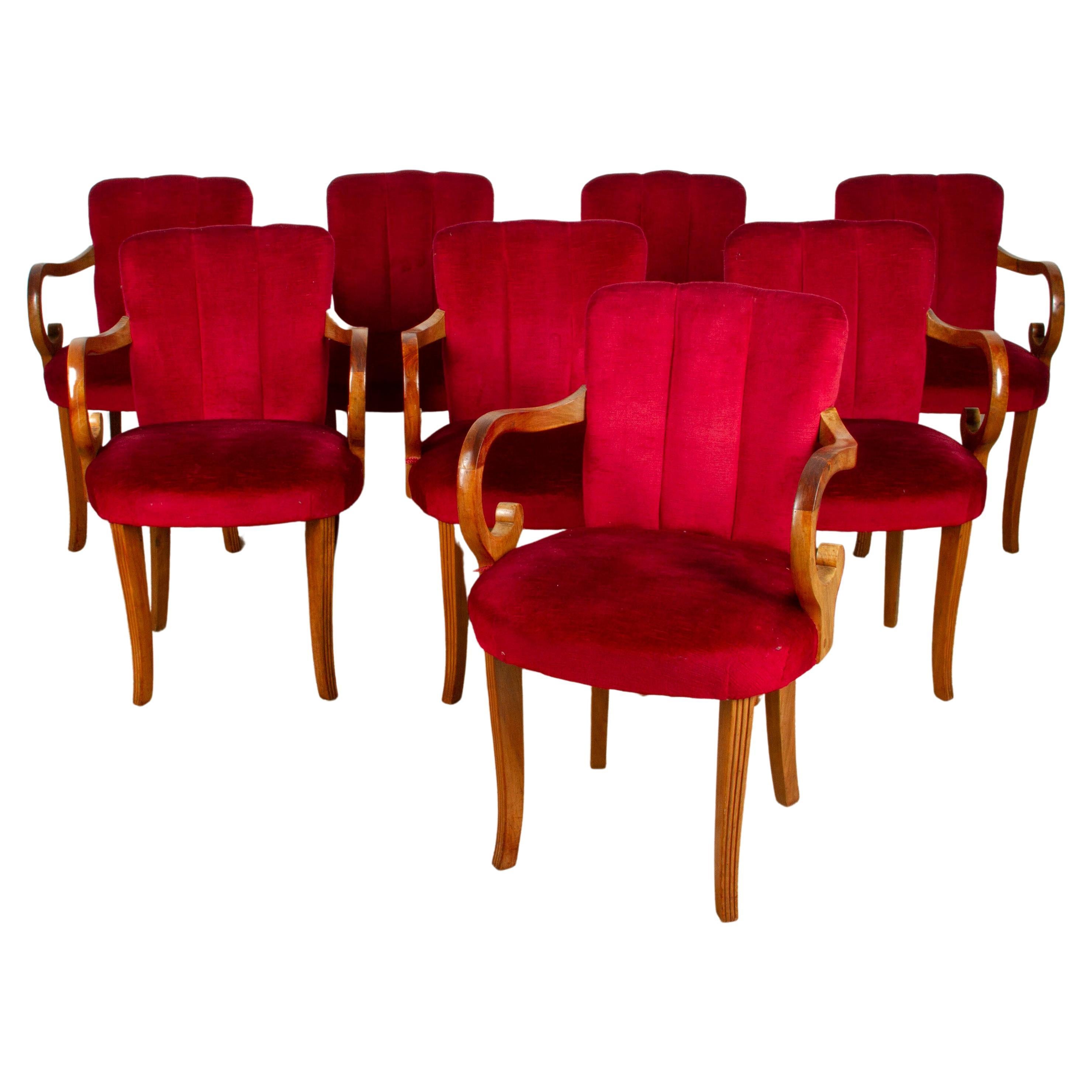 Eugenio Escudero Set of Eight Chairs at 1stDibs