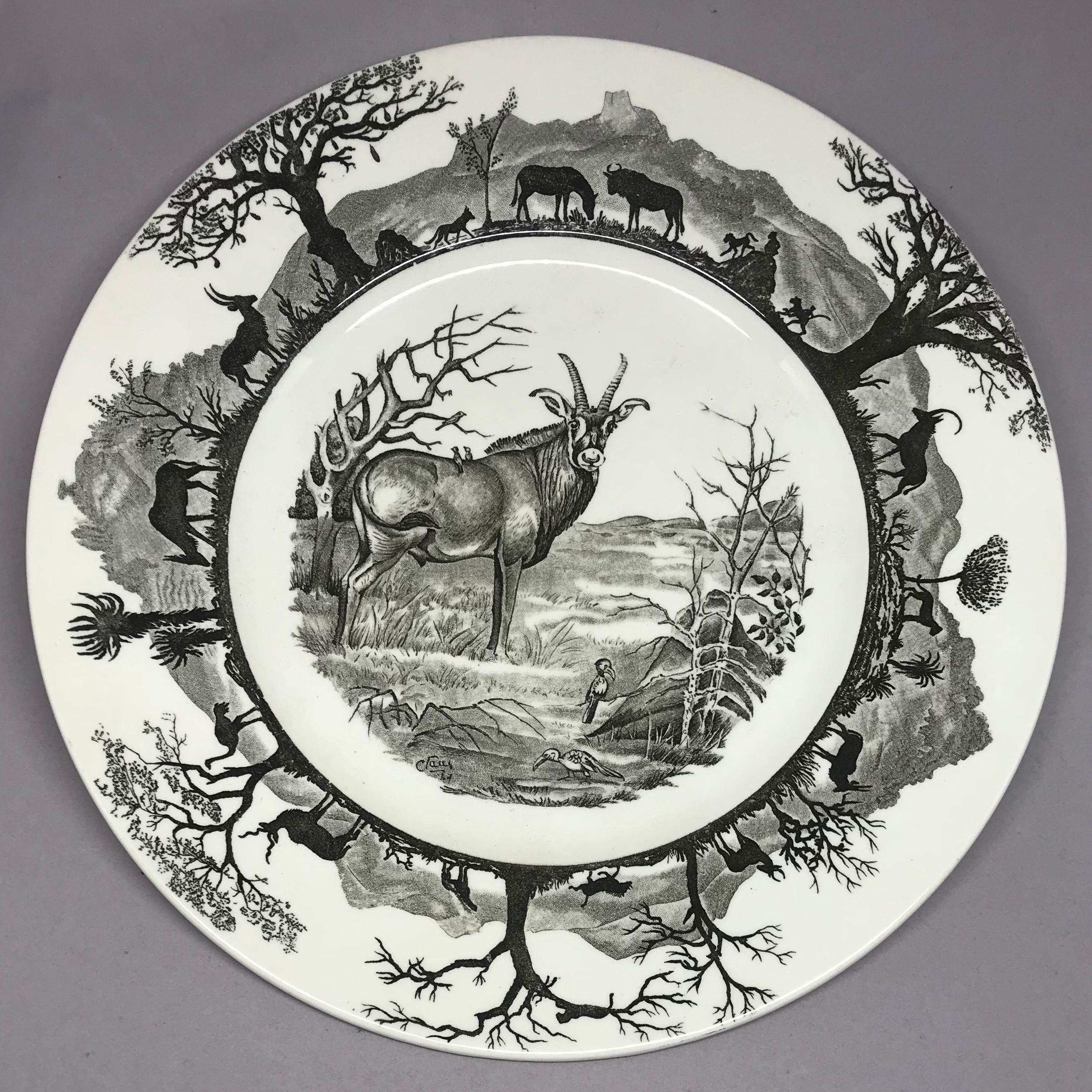 Set of Eight Wedgwood African Safari Plates at 1stDibs | wedgwood ...