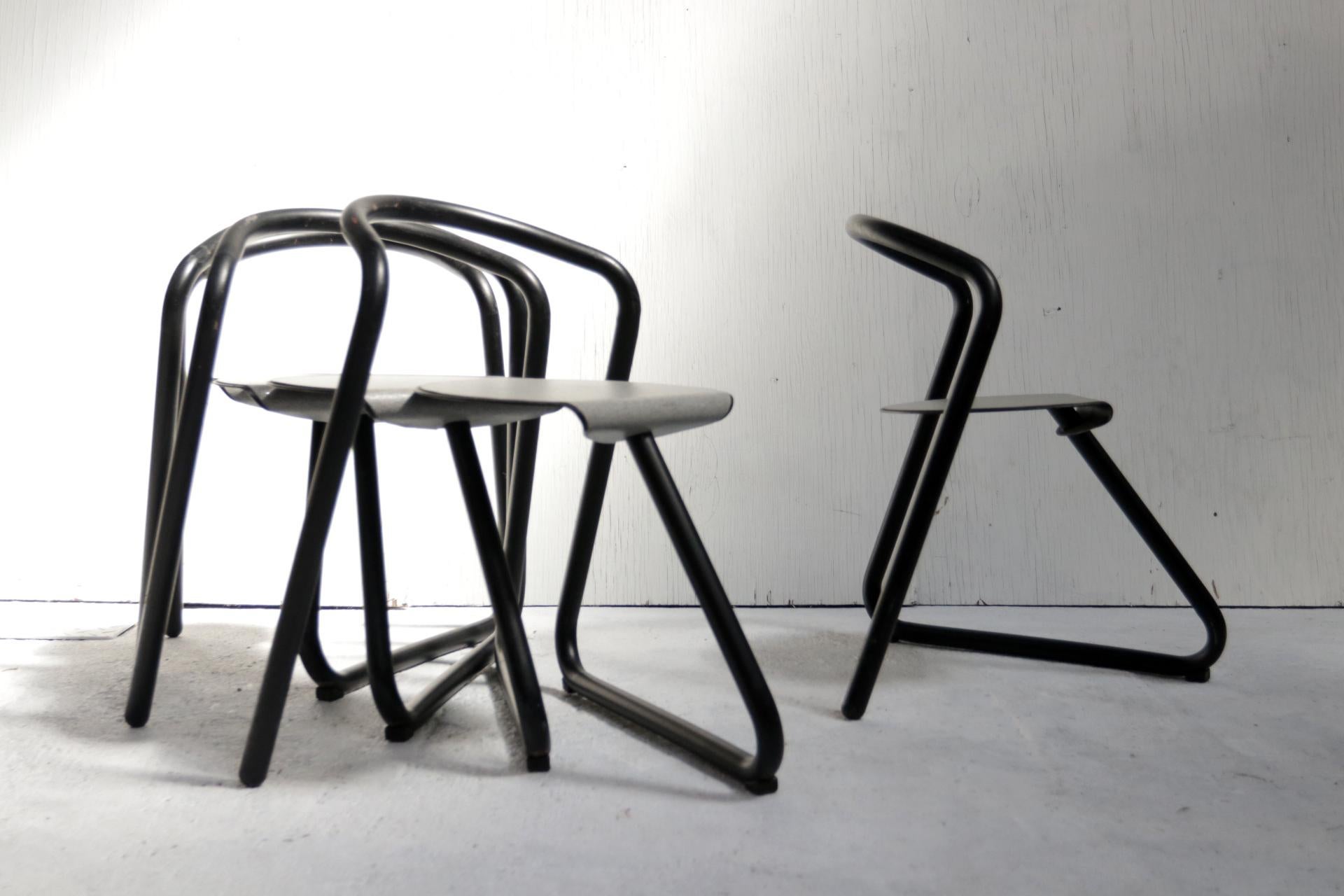Set of Eighteen Erik Magnussen 'Magnus' Chairs for Paustian Stackable ...
