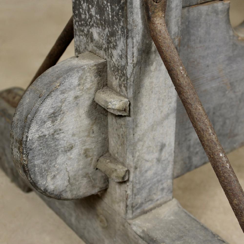 Set of English 19th Century Original Painted Pine Village Stocks at 1stDibs