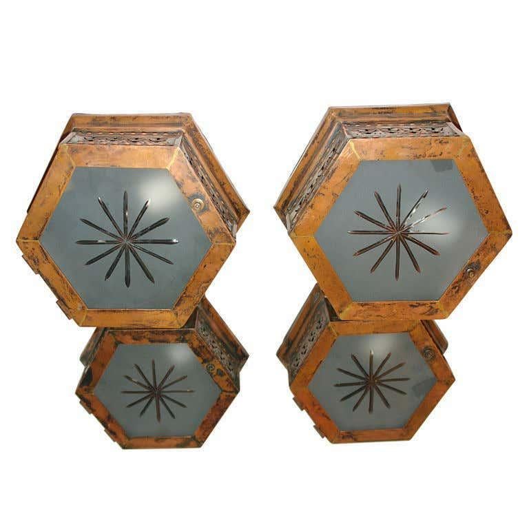 Set of English Copper Flush Fixtures, Sold Individually For Sale at 1stDibs