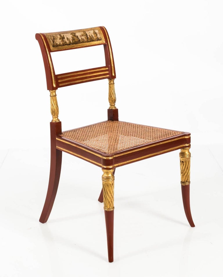 Set of English Regency Side Chairs at 1stDibs