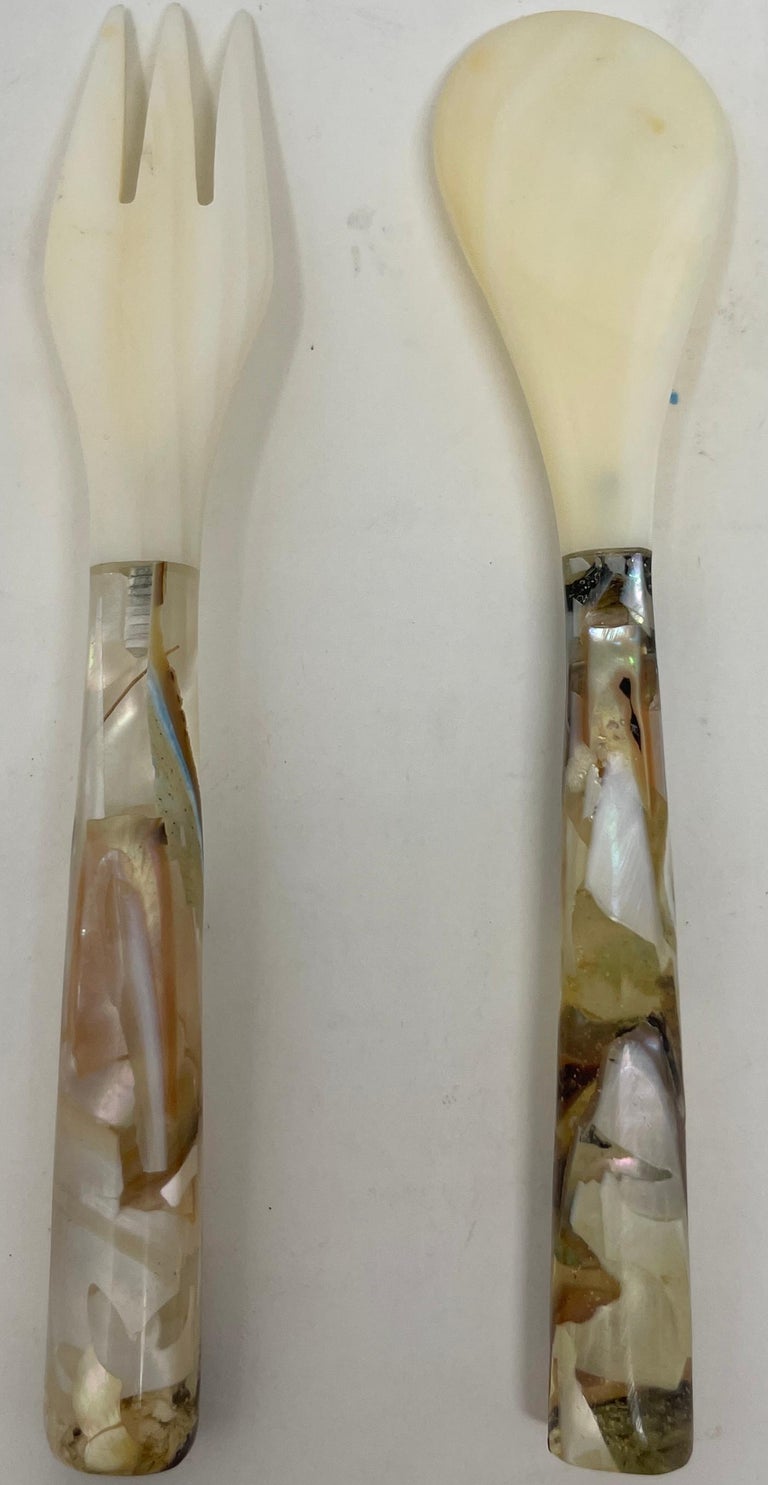 Set of Estate Mother of Pearl with Composite Handles Caviar Serving ...