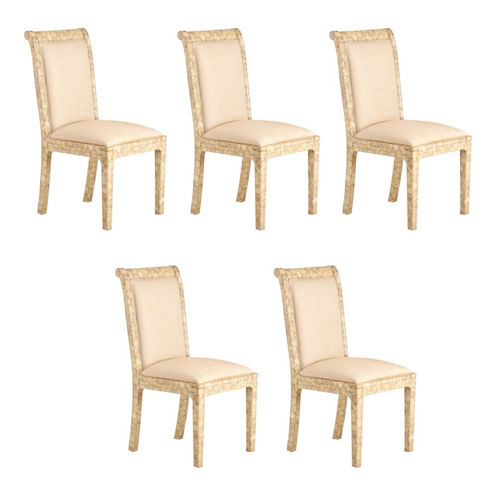 Crushed Shell Veneered Coffee Table by Karl Springer, 1980s For Sale at ...