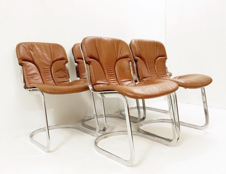 Set of Five Dining Chairs by Cidue at 1stDibs