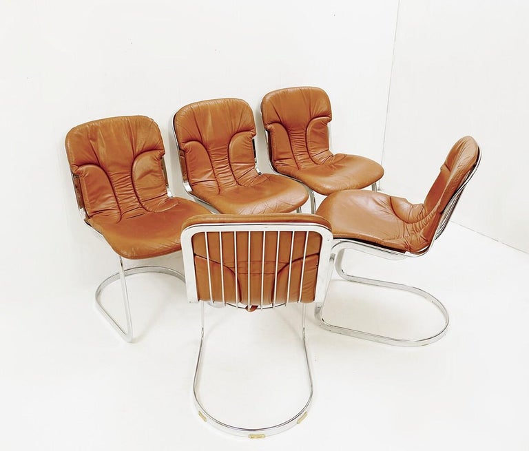 Set of Five Dining Chairs by Cidue at 1stDibs