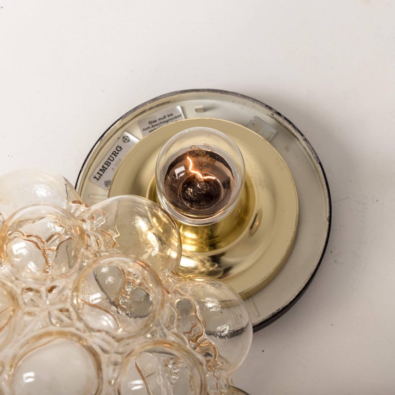 Set of Five-Glass Light Fixtures by Helena Tynell for Glashütte Limburg ...
