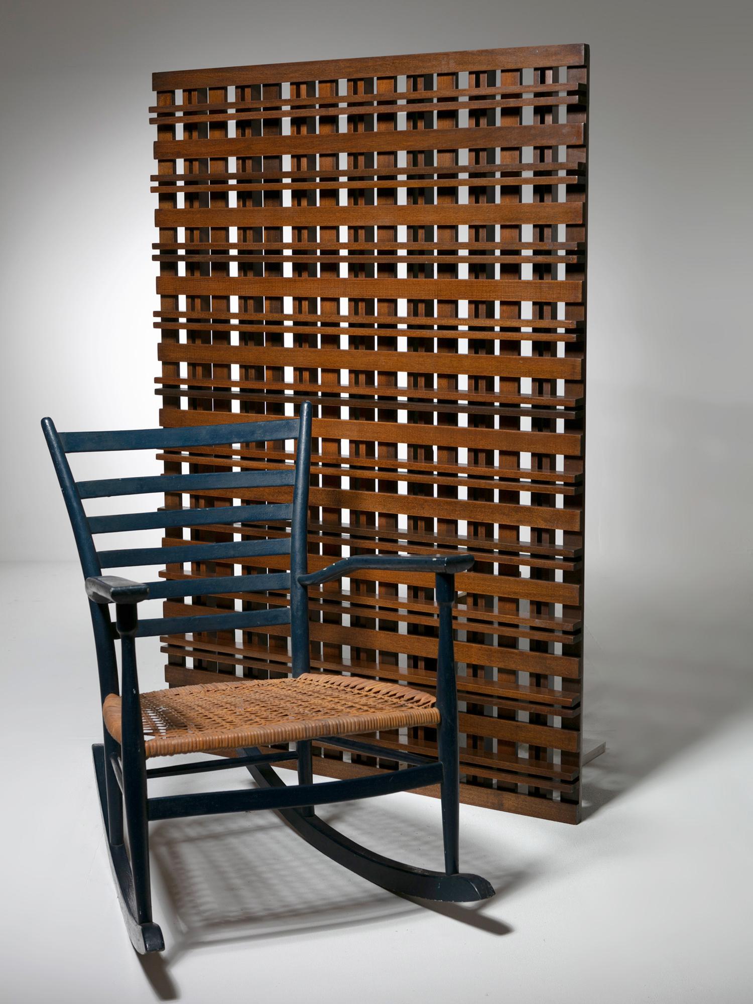 Set of Five Italian 60 Wood Screens by Mario Monti For Sale at 1stDibs