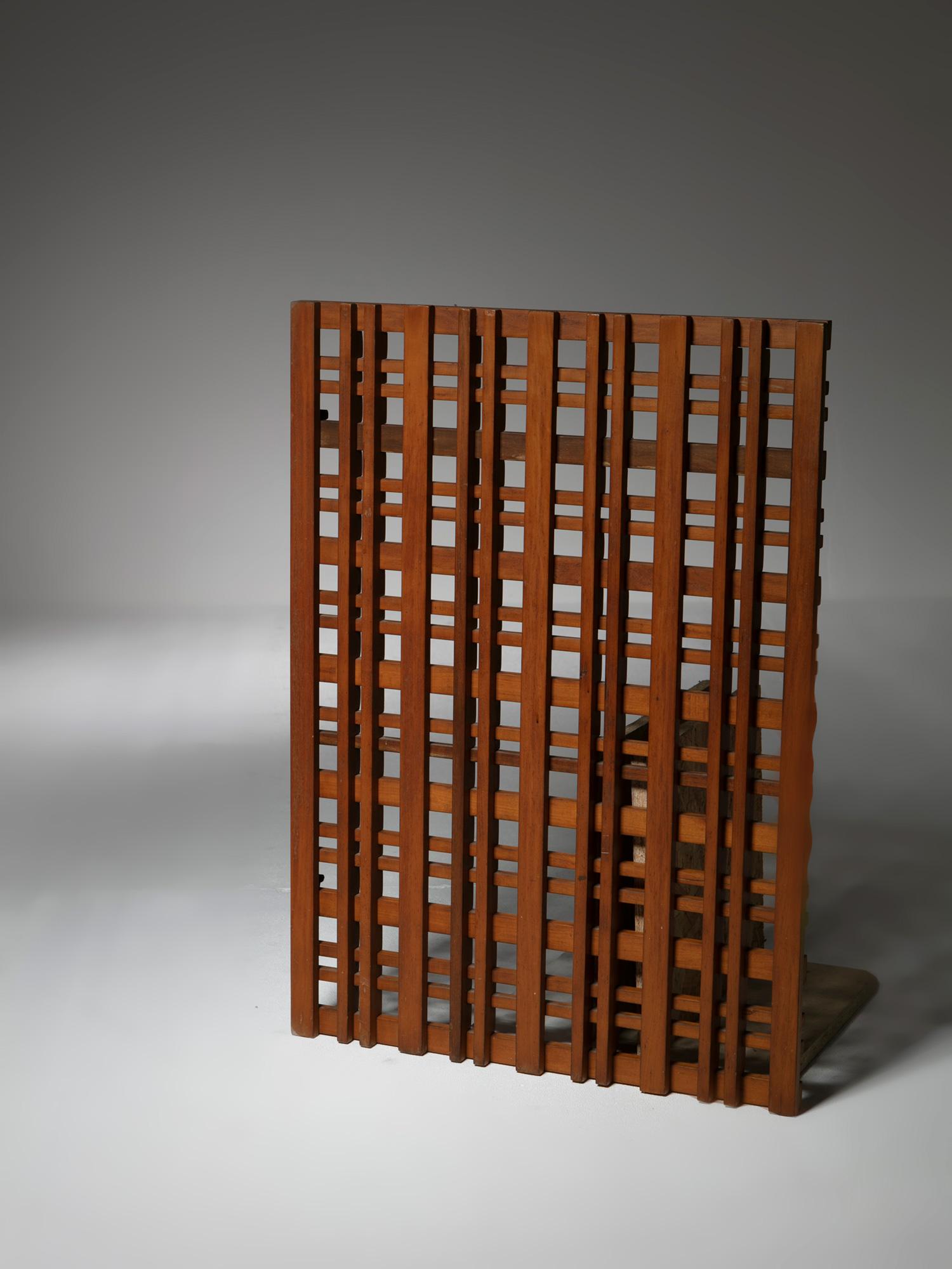 Set of Five Italian 60 Wood Screens by Mario Monti For Sale at 1stDibs