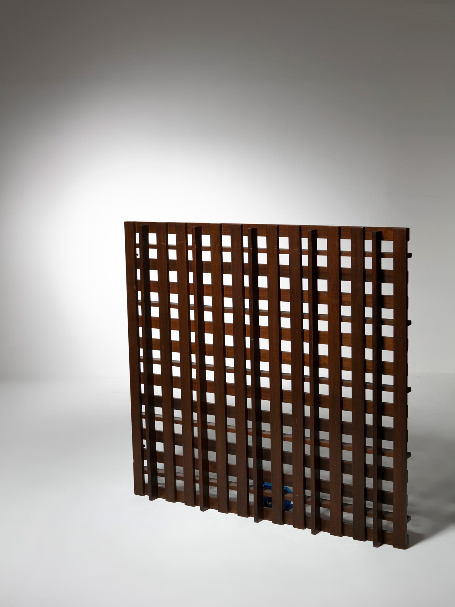 Set of Five Italian 60 Wood Screens by Mario Monti For Sale at 1stDibs
