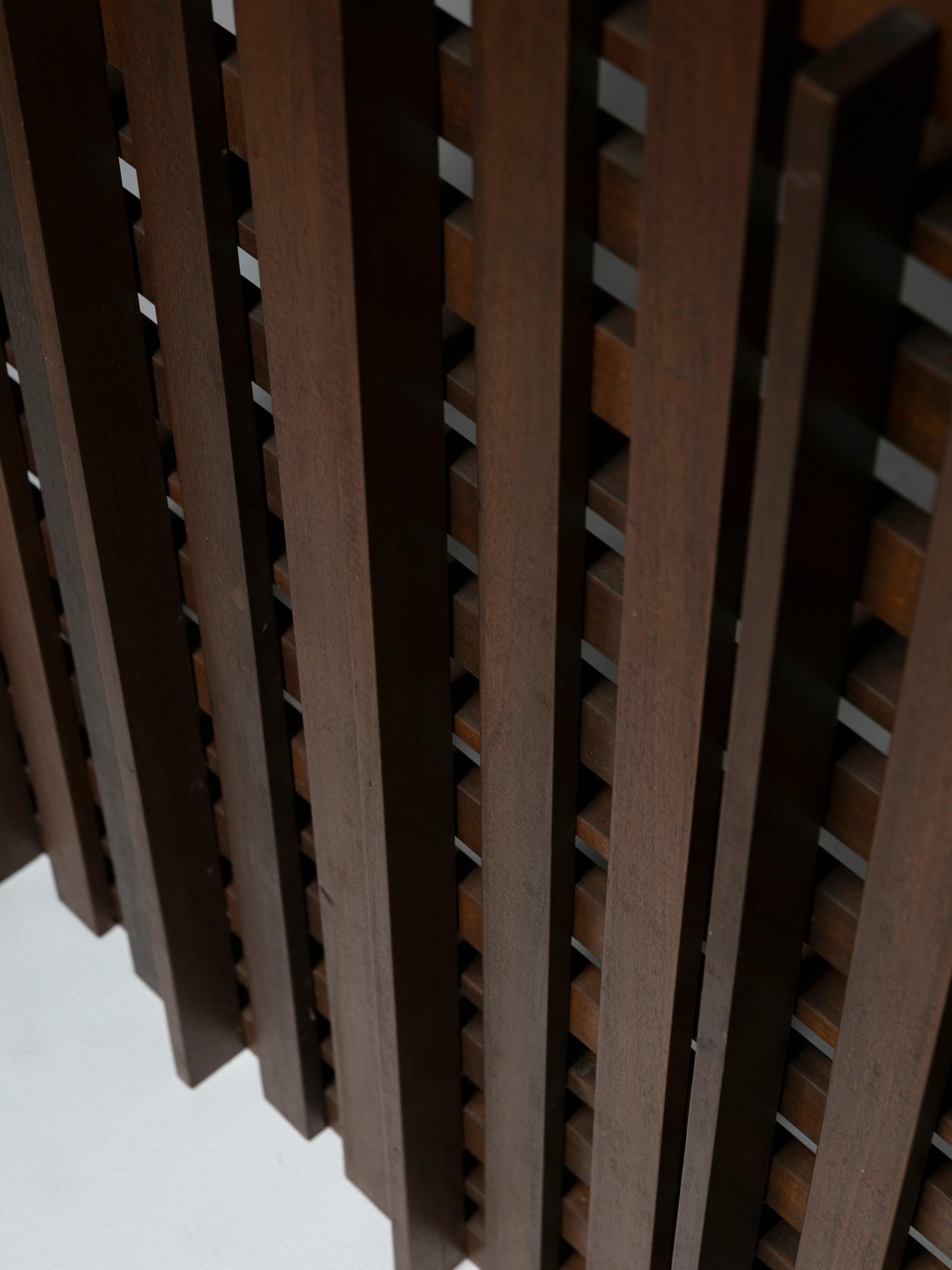 Set of Five Italian 60 Wood Screens by Mario Monti For Sale at 1stDibs