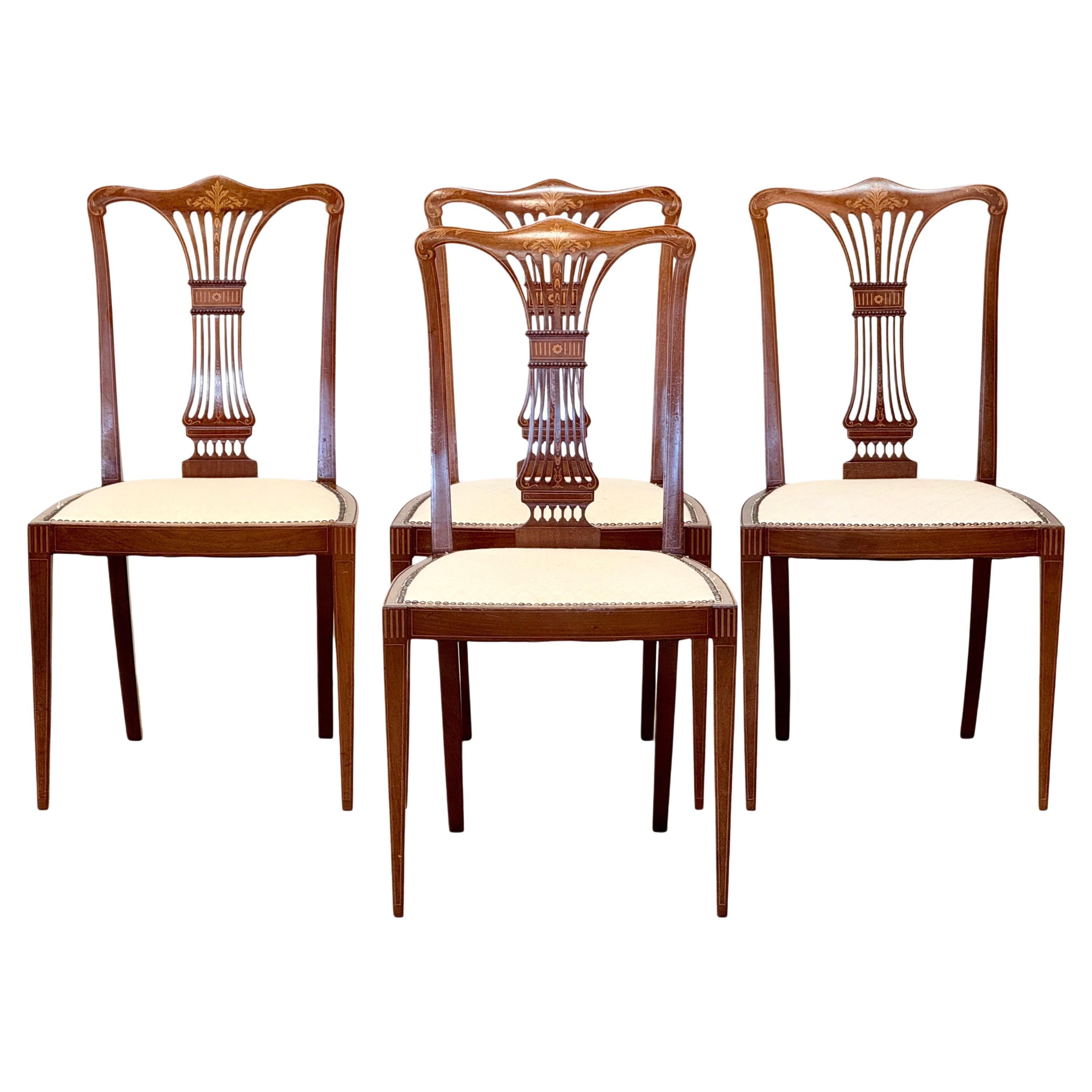 English Sheraton Style Dining Chair, 19th Century For Sale at 1stDibs