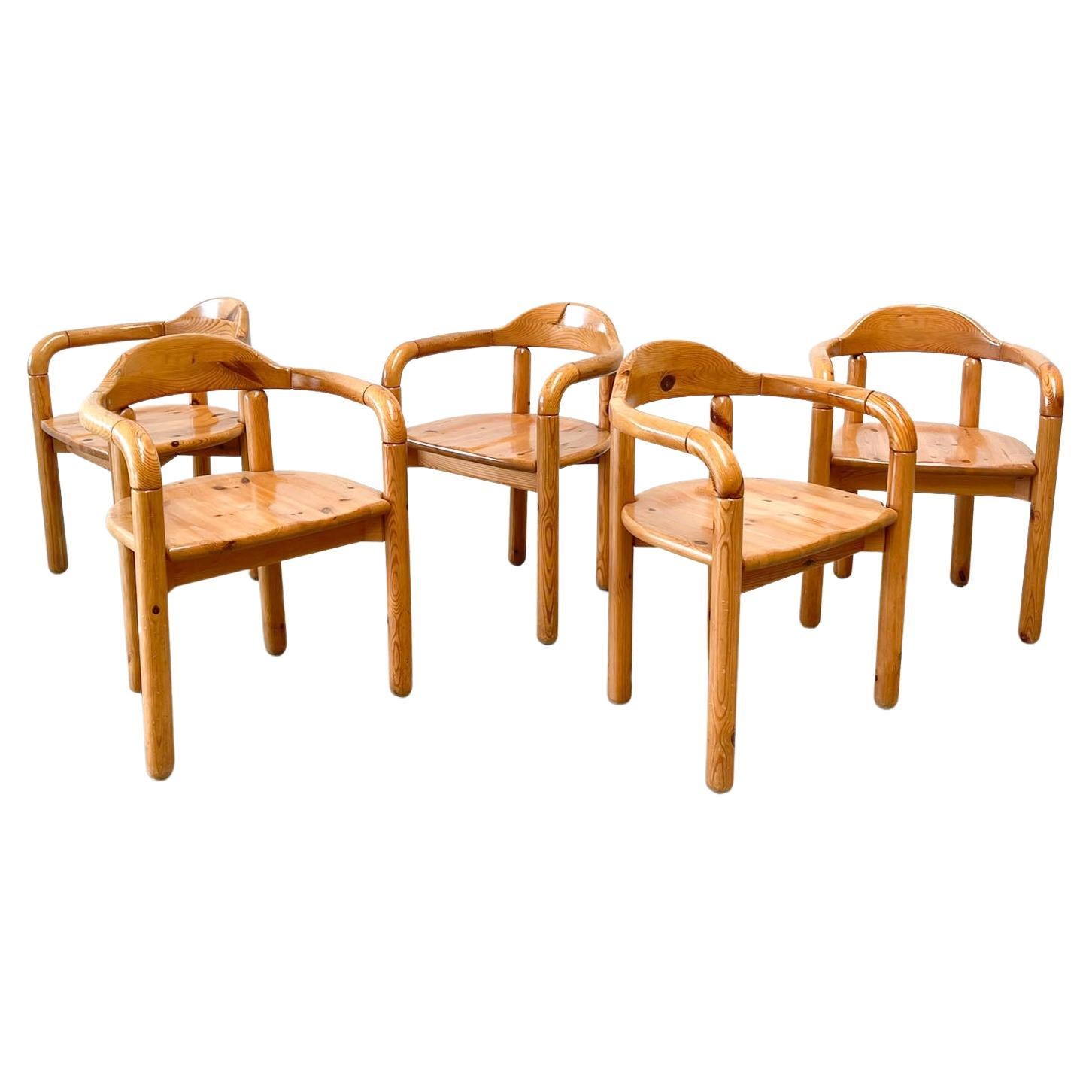 Rainer Daumiller Pair of Armchairs in Pine For Sale at 1stDibs
