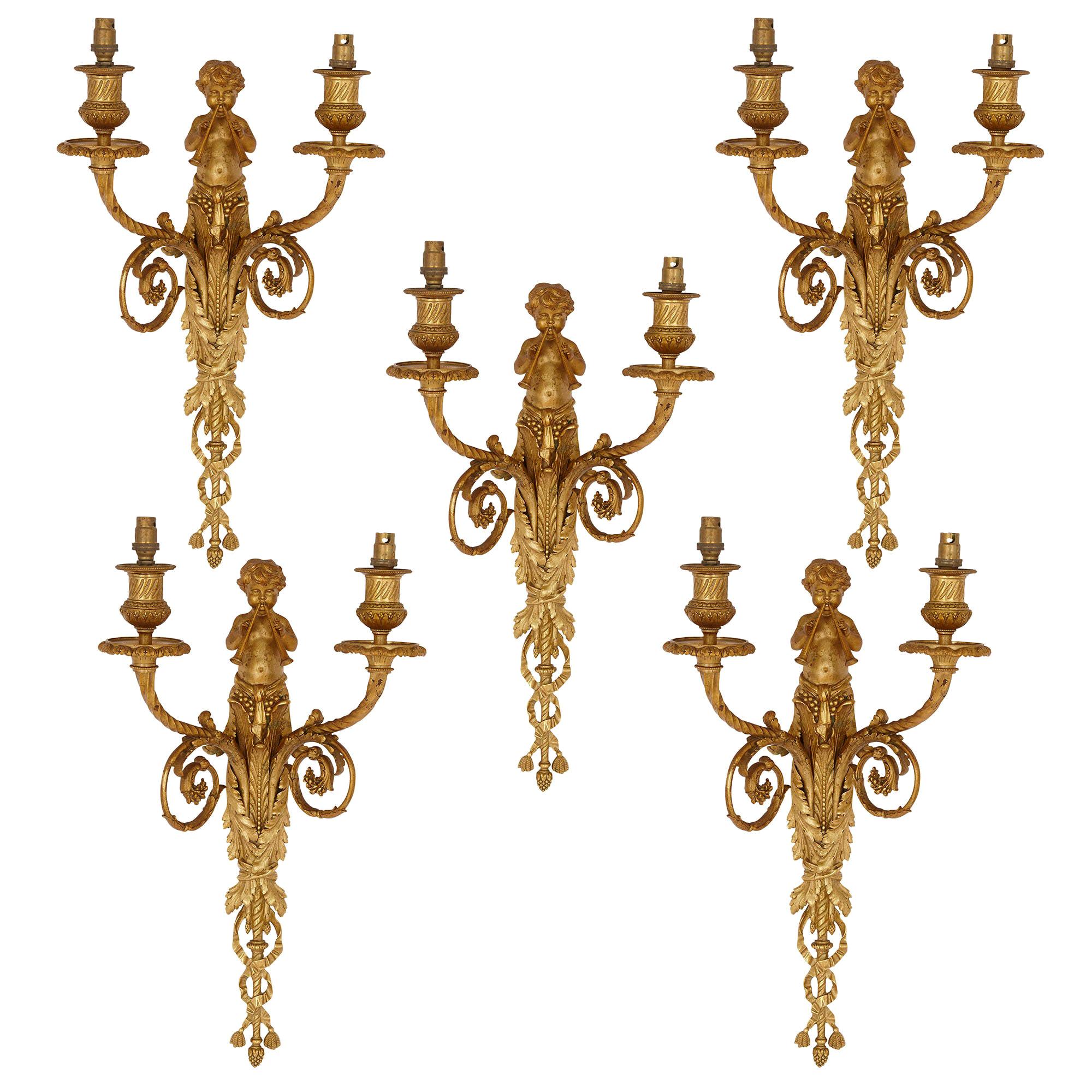 Set Of Three Metal Sconces In The Neoclassical Style For Sale At 1stDibs set-of-three-metal-sconces-in-the-neoclassical-style-for-sale-at-1stdibs