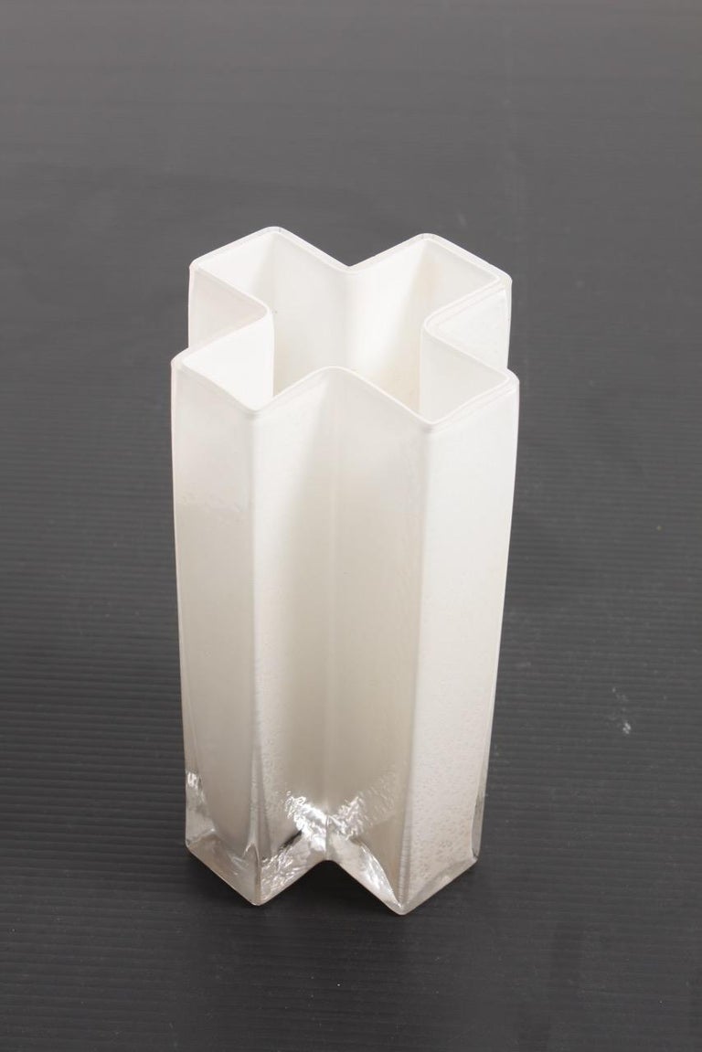 Set of Five Original Cross Vases in Glass by Bodil Kjær, 1960s For Sale ...