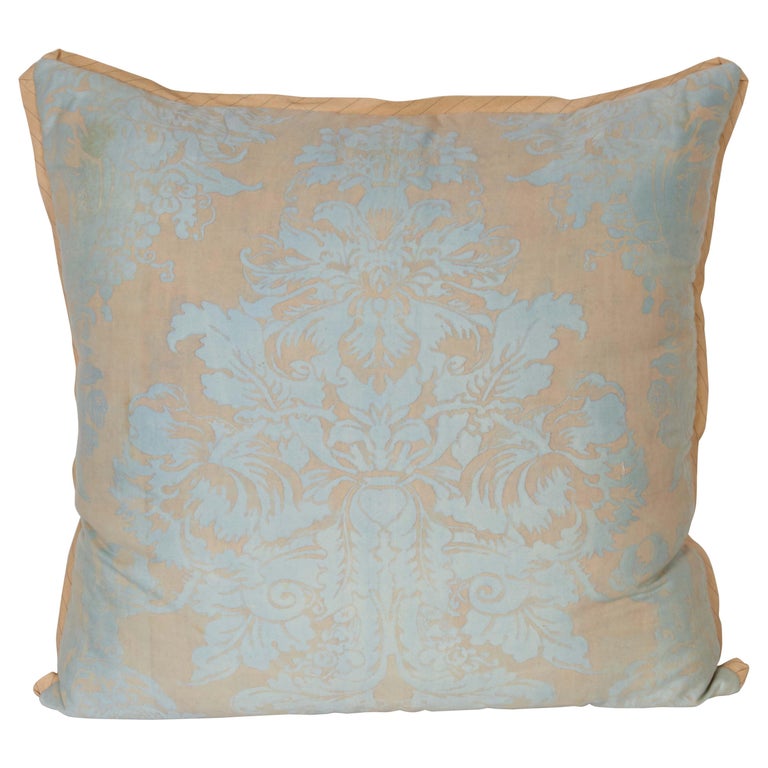 Set of Fortuny Fabric Cushions in the Dandolo Pattern at 1stDibs