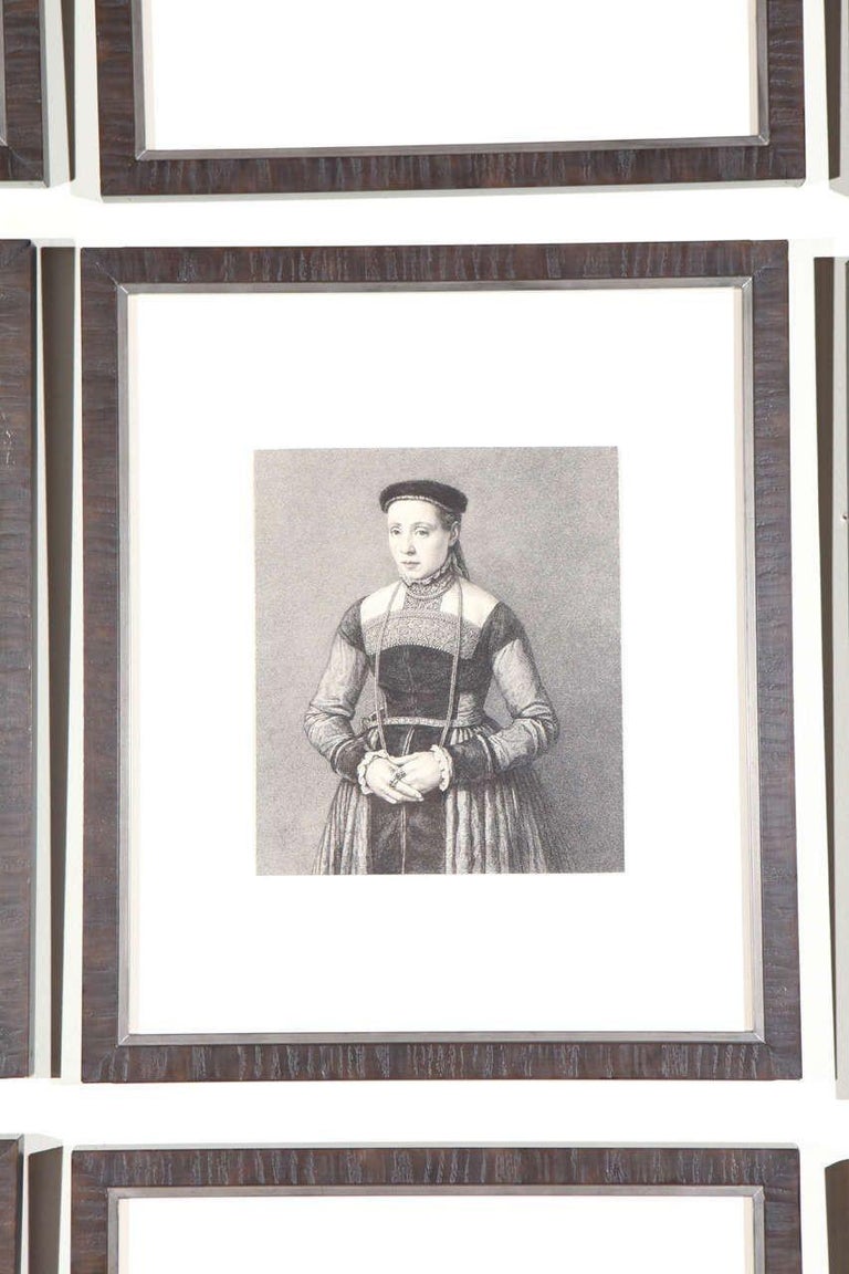 Set of Forty Framed German Art Plate Engravings For Sale at 1stDibs
