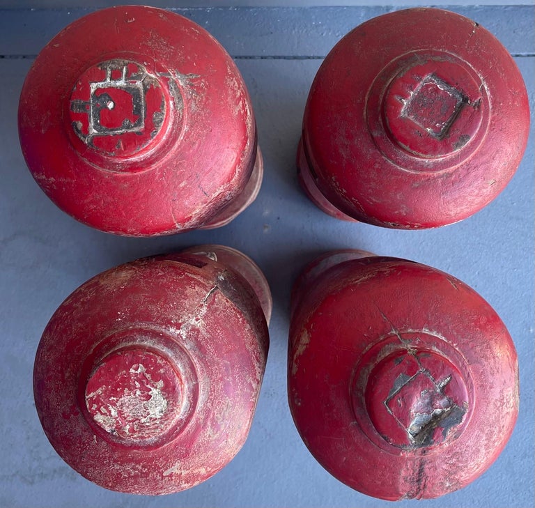Set of Four 19th Century Asian Temple Posts For Sale at 1stDibs