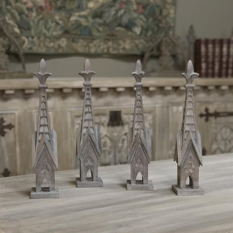 Set of Four 19th Century Carved Wood Gothic Spires at 1stDibs | wood ...