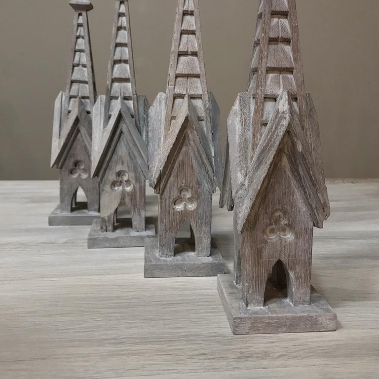 Set of Four 19th Century Carved Wood Gothic Spires at 1stDibs | wood ...