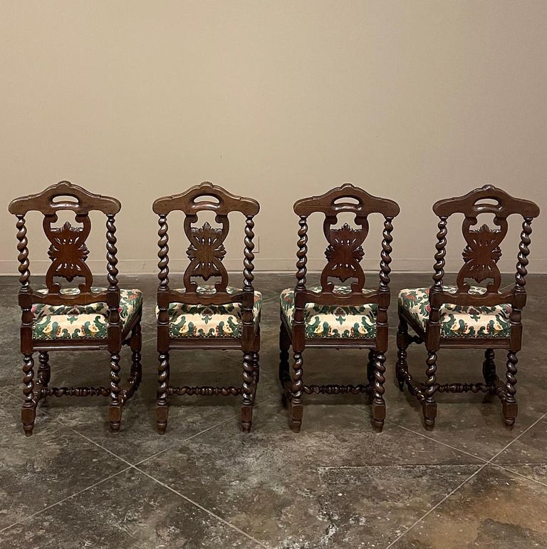 Set of Four 19th Century Napoleon III Period Louis XIV Style Side ...