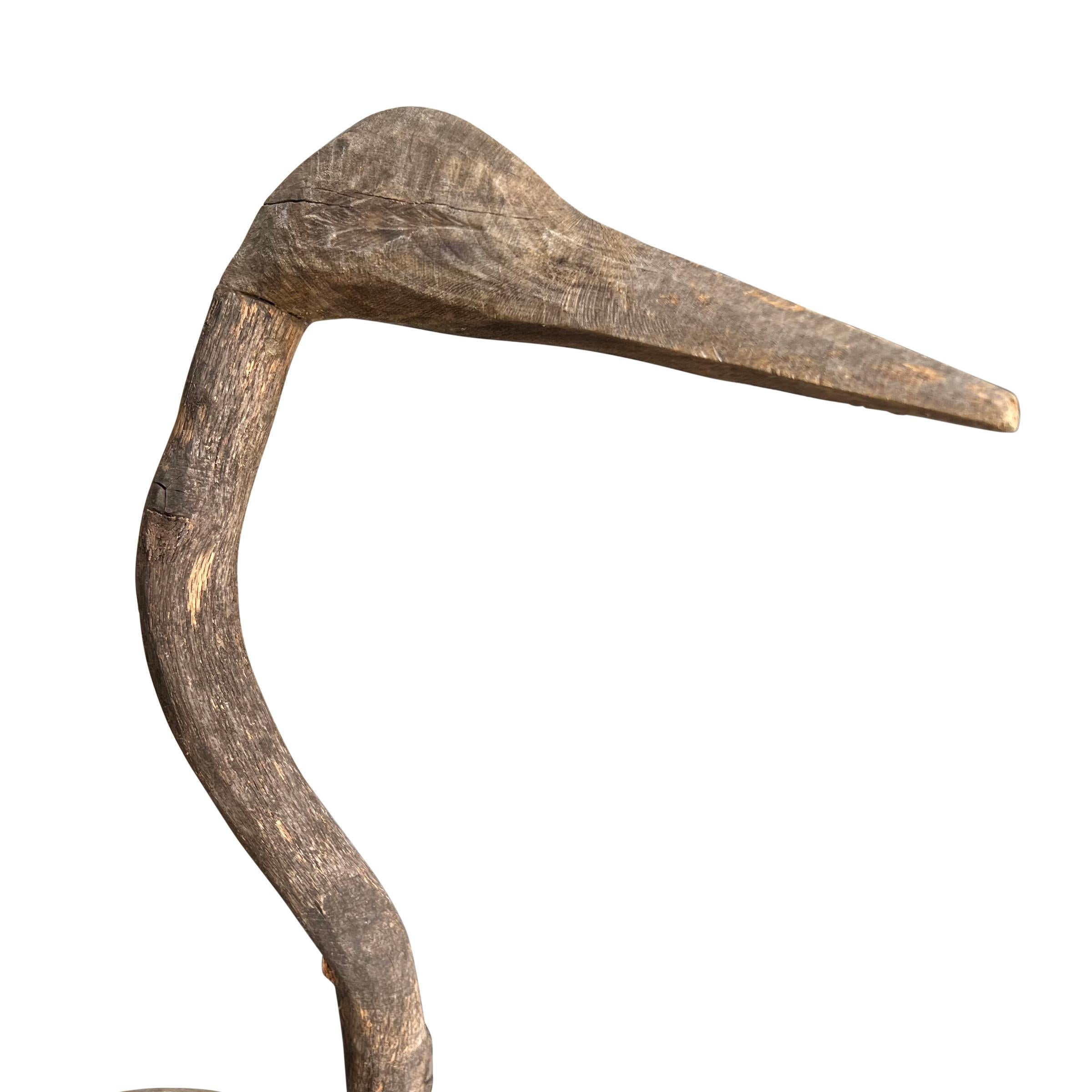 Set of Four 20th Century Folk Art Carved Decoys in Custom Wall Mounts ...