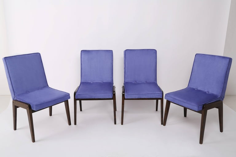 Set of Four Mid Century Mini Aga Pantone Ultra Violet Chairs, Europe ...