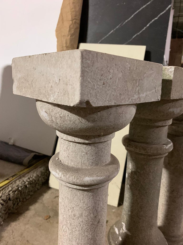 Set of Four 20th Century Stone Columns to Be Legs for Table For Sale at ...